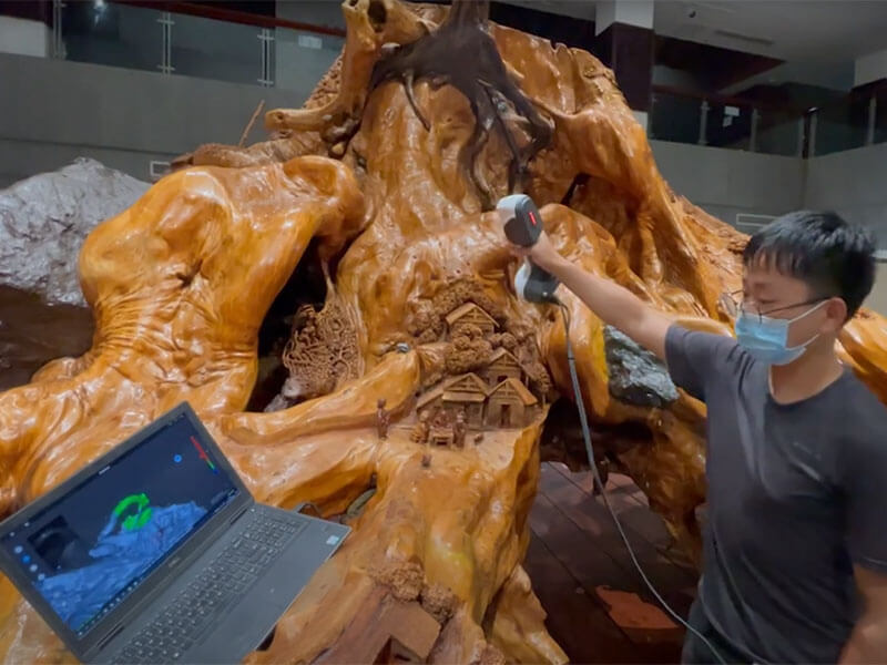 How to Digitize Chinese Root Artworks with 3D Scanning?