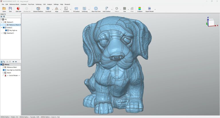 QUICKSURFACE: Best 3D Reverse Engineering Software | 3DeVOK