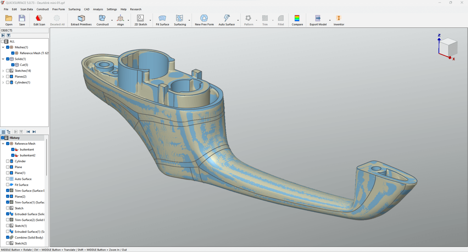 QUICKSURFACE: Best 3D Reverse Engineering Software | 3DeVOK