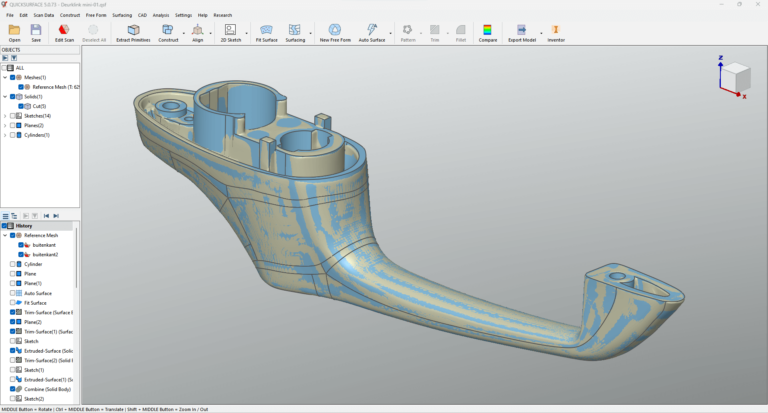 QUICKSURFACE: Best 3D Reverse Engineering Software | 3DeVOK