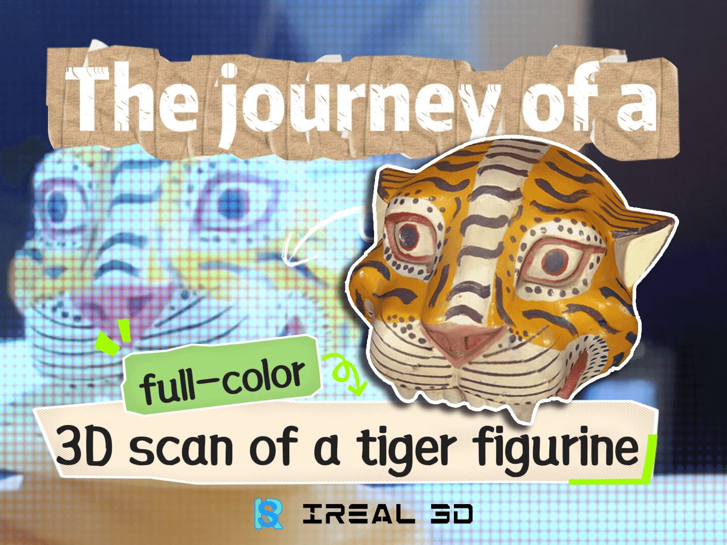 iRea M3 Color 3D Scanning the Tiger Head Sculpture - Shared By Century ...