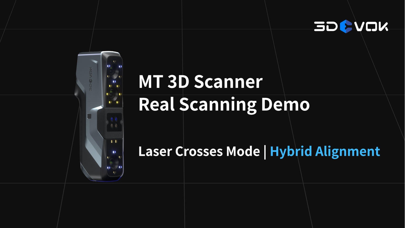 3DeVOK MT Real 3D Scanning Demo – Hybrid Alignment in Laser Crosses Modes - 3DeVOK